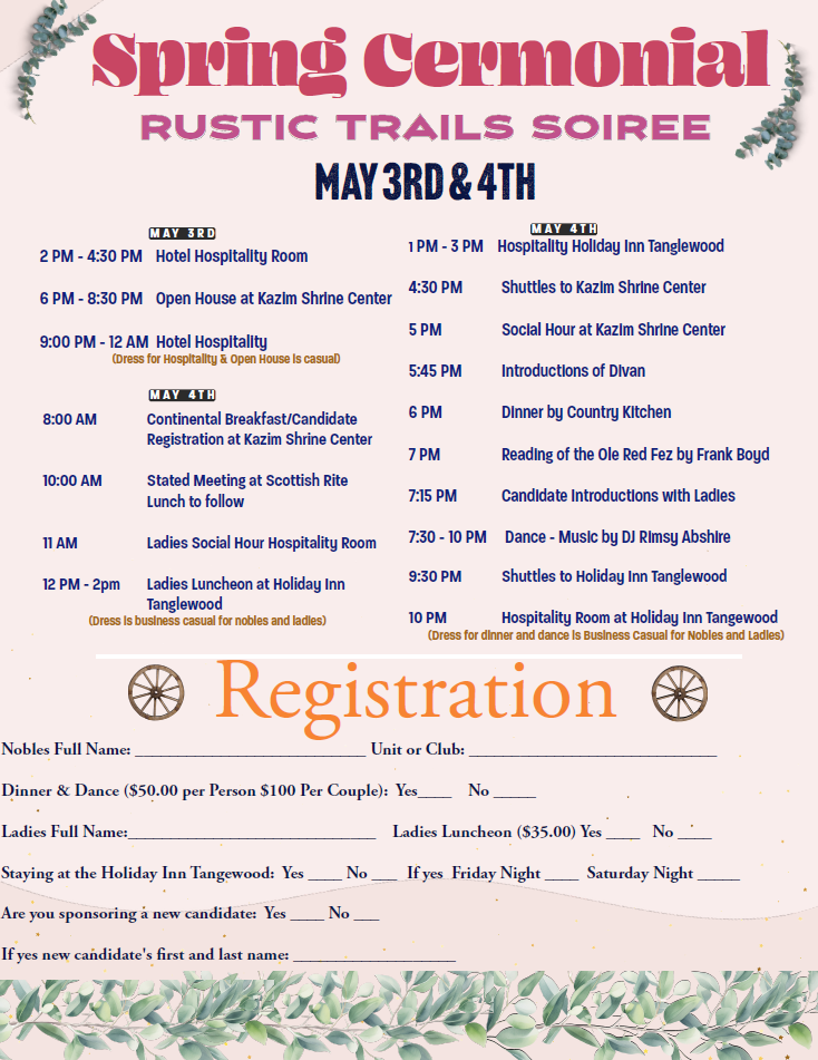 Spring Ceremonial - Kazim Shriners